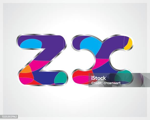 Tipografi Font Style Vector Set Huruf Warnawarni Bentuk Font Dari A