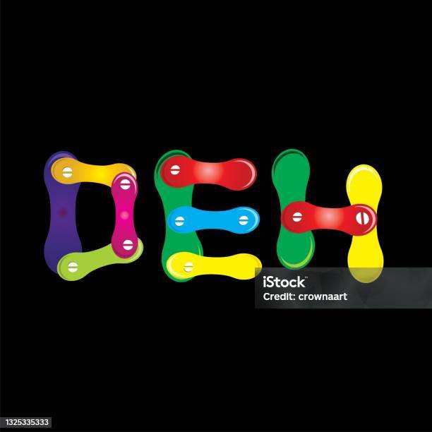Tipografi Font Style Vector Set Huruf Warnawarni Bentuk Font Dari A