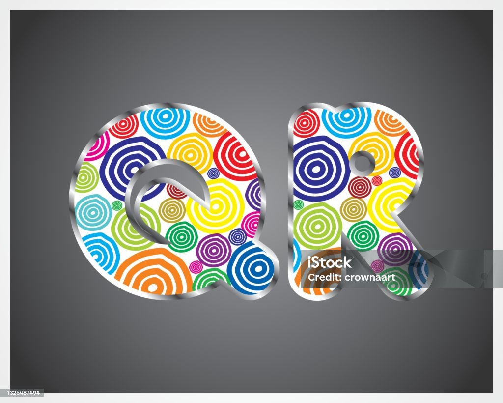 Typography Font Style Vector Set Of Letters Bold Circled Alphabet From