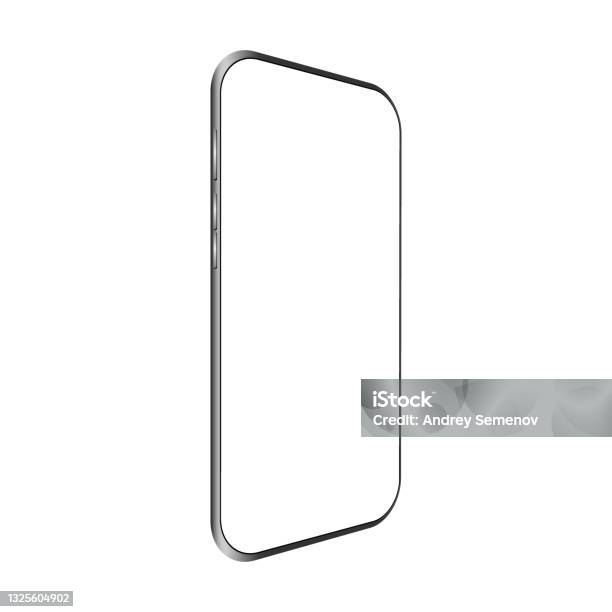 Mockup Smartphone Realistis Dengan Layar Kosong Ilustrasi Stok Unduh