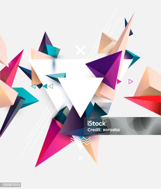 Desain Poster Geometris Template Vektor Abstrak Ilustrasi Stok Unduh