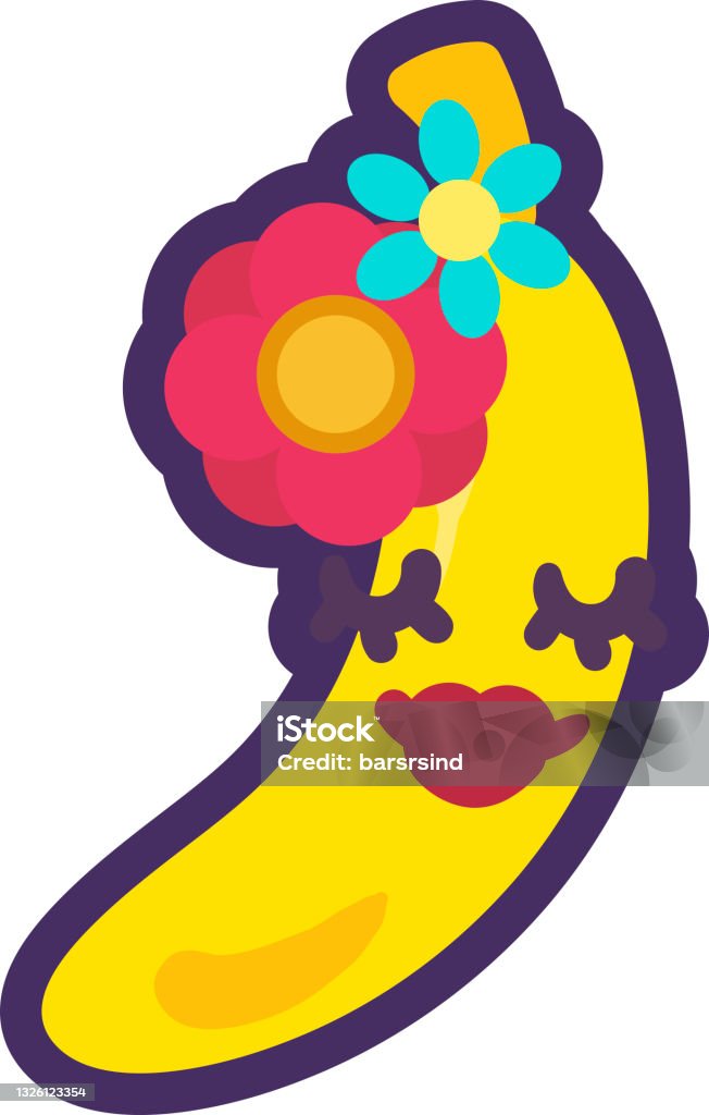 Pisang Eksotis Emoji Buah Happy Ekspresi Vektor Ilustrasi Stok Unduh Gambar Sekarang Humor