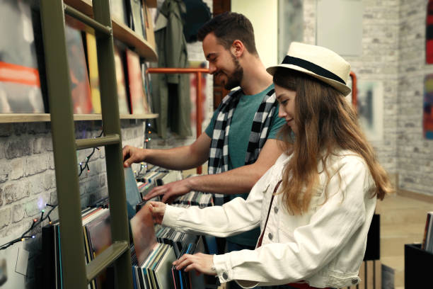 Free Stock Photo of Vintage record store interior with vinyls ...