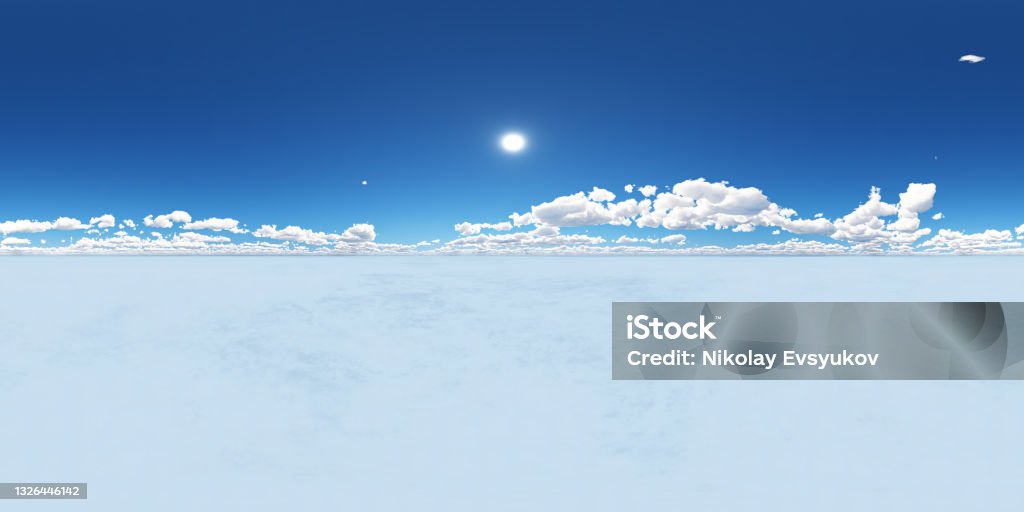 Langit Mulus Hdri Panorama Sudut Pandang 360 Derajat Dengan Zenith Dan