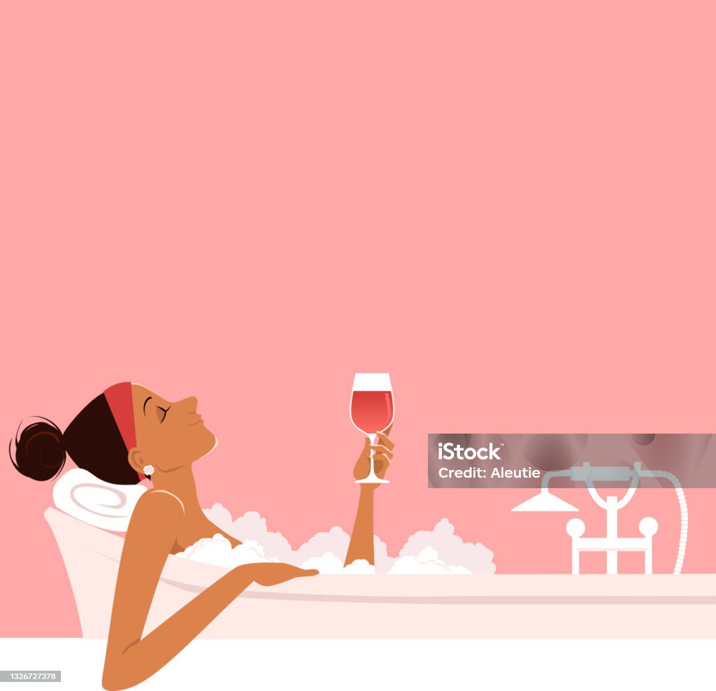 Woman In A Bath Stock Illustration Download Image Now Getting Away