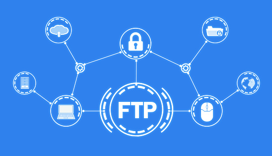 Ftp Protokol Transfer Berkas Internet Teknologi Ilustrasi Stok Unduh