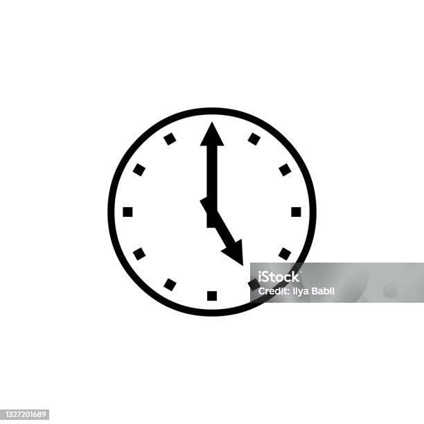 Icône Dhorloge Murale Illustration Vectorielle Vecteurs Libres De