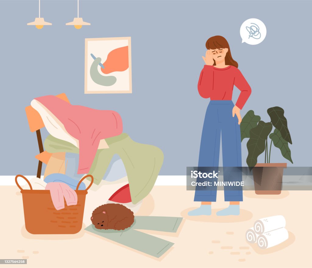 Laundry Day Stock Illustration Download Image Now Anger House
