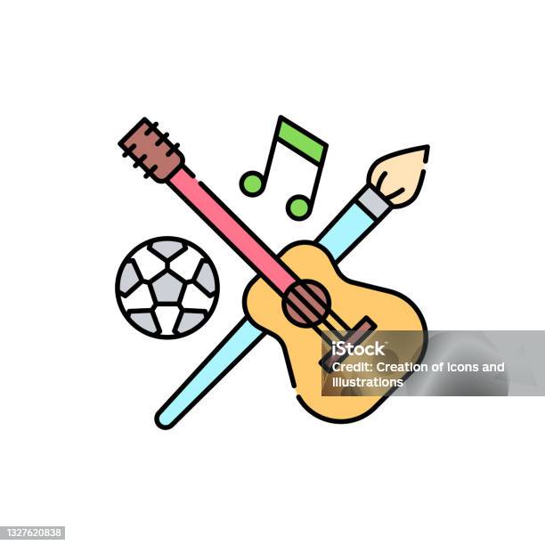 Hobby Olor Icône De Ligne Pictogramme Pour Page Web Application Mobile