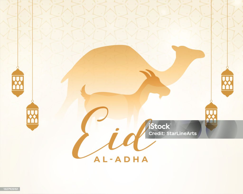 Idul Adha Salam Islam Dengan Desain Unta Dan Kambing Ilustrasi Stok ... Idul Adha Salam Islam Dengan Desain Unta Dan Kambing Ilustrasi Stok ...