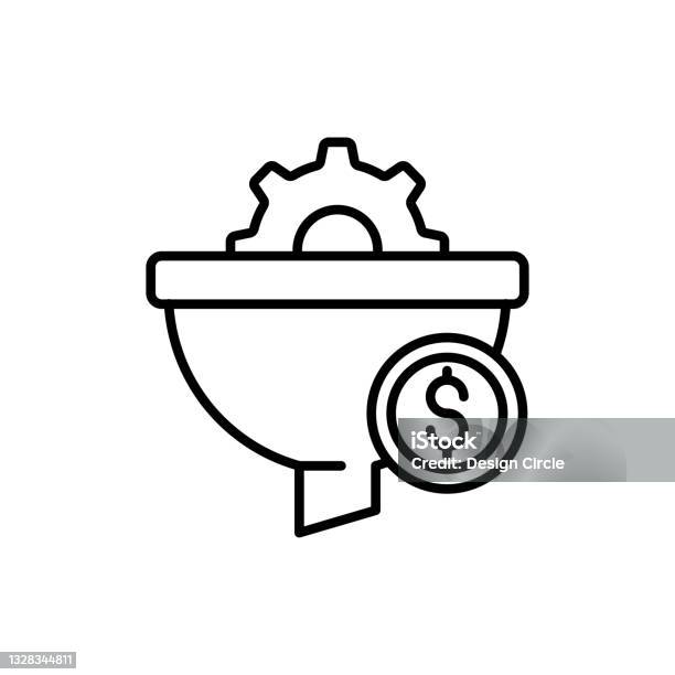 Icône De Contour Vectoriel De Lentonnoir De Vente Symbole De Marketing ... Icône De Contour Vectoriel De Lentonnoir De Vente Symbole De Marketing ...