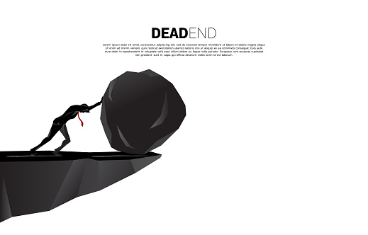 Siluet Pengusaha Mendorong Batu Besar Ke Jurang Di Depan Ilustrasi Stok ... Siluet Pengusaha Mendorong Batu Besar Ke Jurang Di Depan Ilustrasi Stok ...