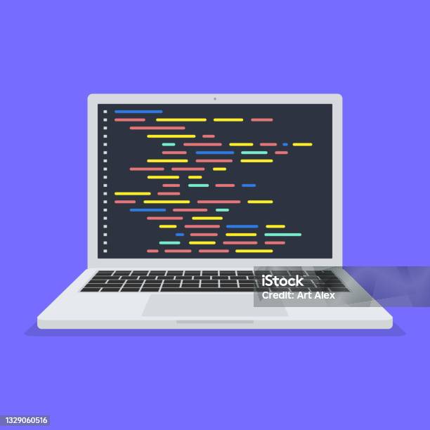 Konsep Pengkodean Laptop Pengembang Web Desain Pemrograman Kode Layar