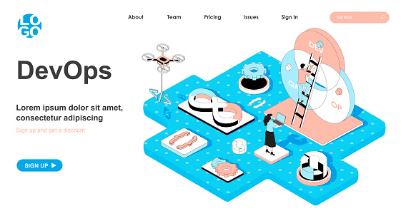 Konsep Isometrik Devops Pemantauan Dan Optimalisasi Proses Dan Operasi