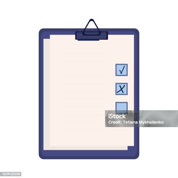 Formulaire Denquête Page Papier Ou Liste De Contrôle Choisissez Un Test