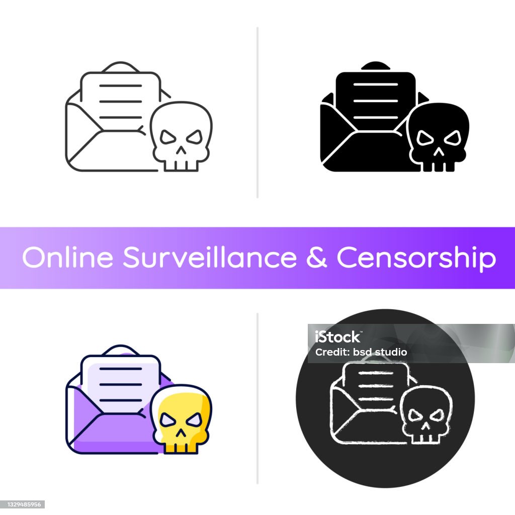 Ilustración De Icono De Phishing De Correo Electrónico Y Más Vectores Libres De Derechos De