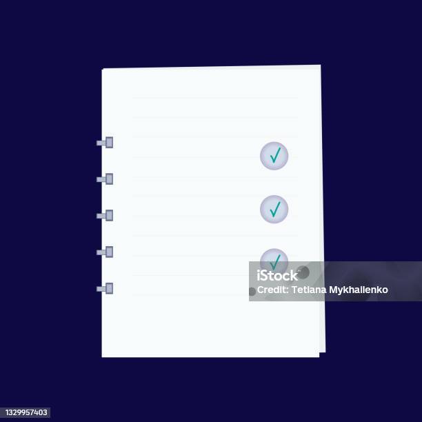 Formulaire Denquête Page Papier Ou Liste De Contrôle Choisissez Un Test