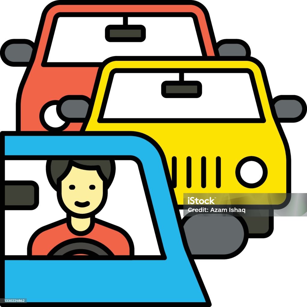 Pria Terjebak Dalam Konsep Lalu Lintas Pengusaha Mengendarai Mobilnya ... Pria Terjebak Dalam Konsep Lalu Lintas Pengusaha Mengendarai Mobilnya ...