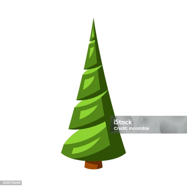 Joyeuse Illustration De Noël De Larbre Icône De Vacances Dans Le Style