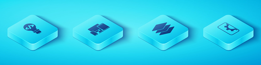 Vetores De Defina O Desenvolvimento Isométrico Frontend Monitor Celular