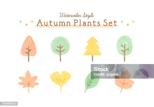 Un Ensemble Dillustrations À Laquarelle De Plantes Aux Couleurs
