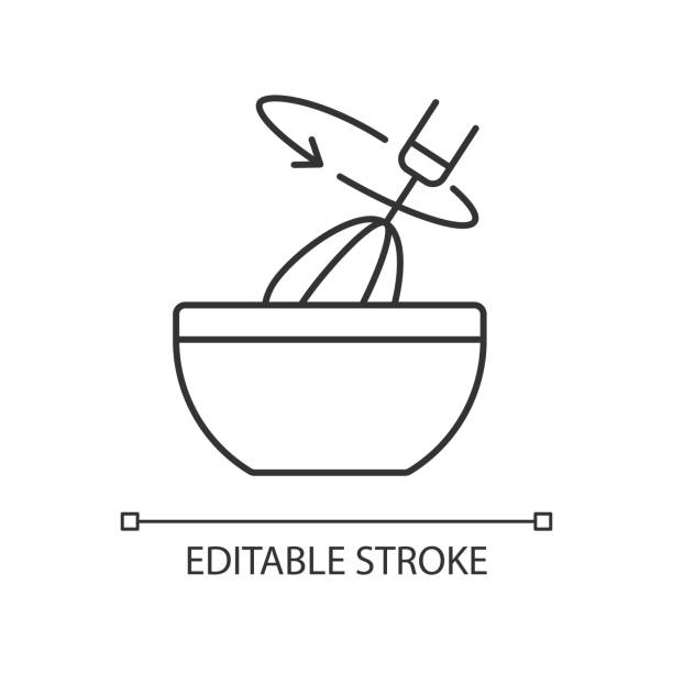 240 Chef Stirring Bowl Stock Illustrations Royalty Free Vector