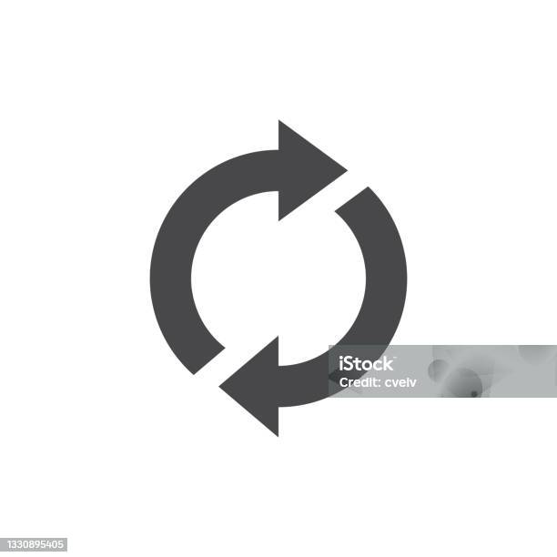 Loop Circle Arrows Black Vector Icon Stock Illustration - Download ... Loop Circle Arrows Black Vector Icon Stock Illustration - Download ...