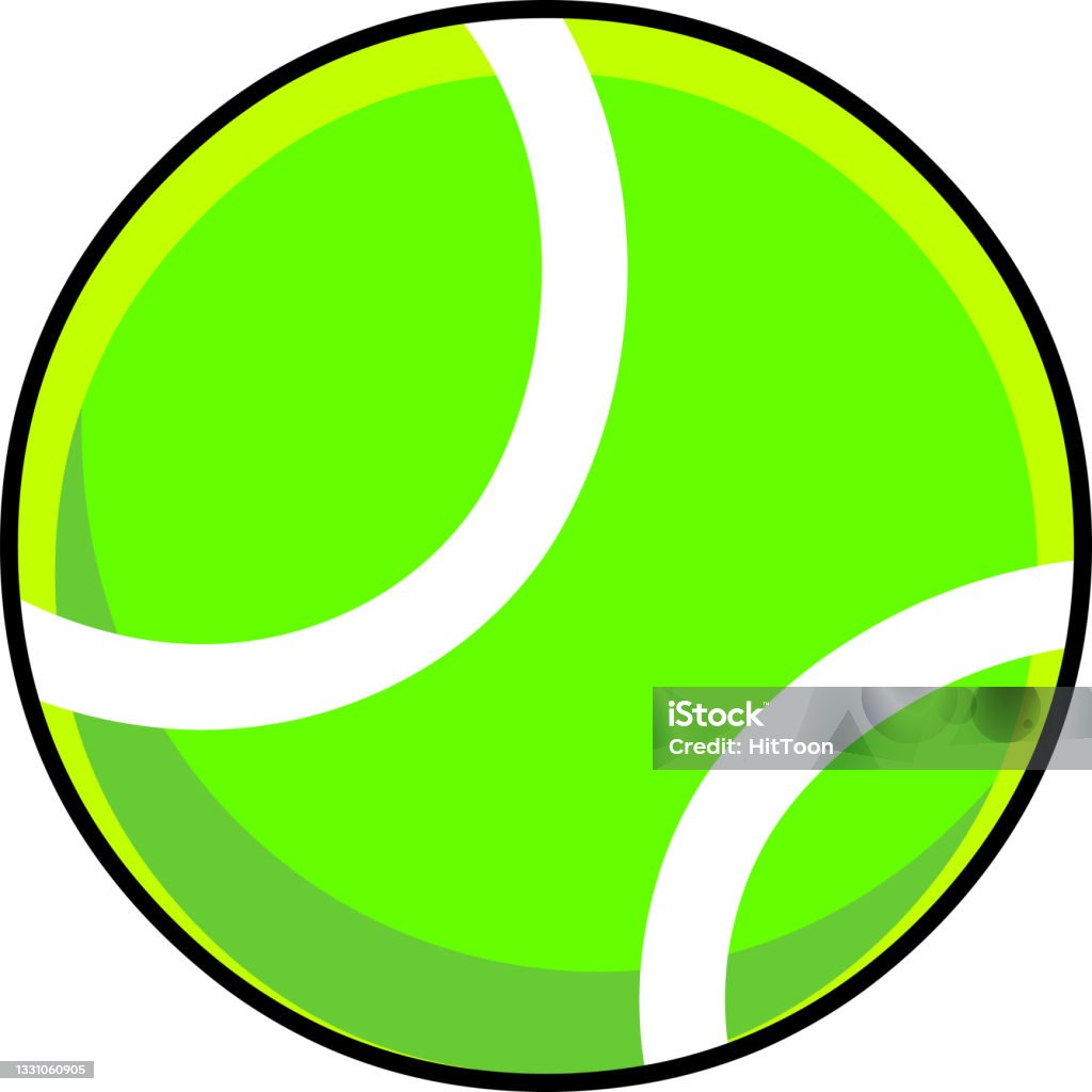 Cartoon Tennis Ball Stock Illustration Download Image Now Dribbling Sports Tennis
