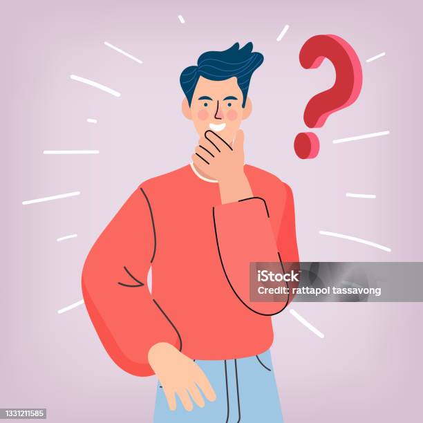 Homme Daffaires Pensant Homme Pensant À Résoudre Des Problèmes Point
