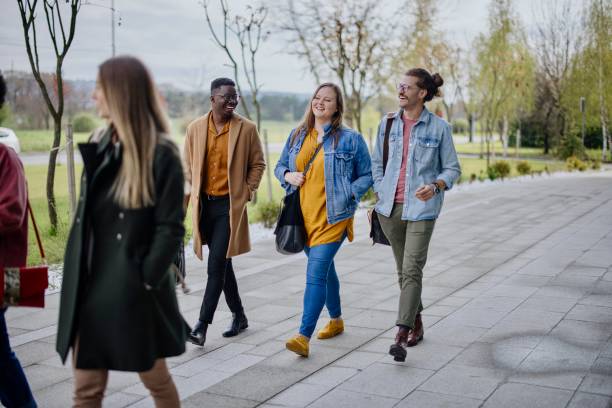 Free Stock Photo of Group of People Walking Around Parking Lot ...