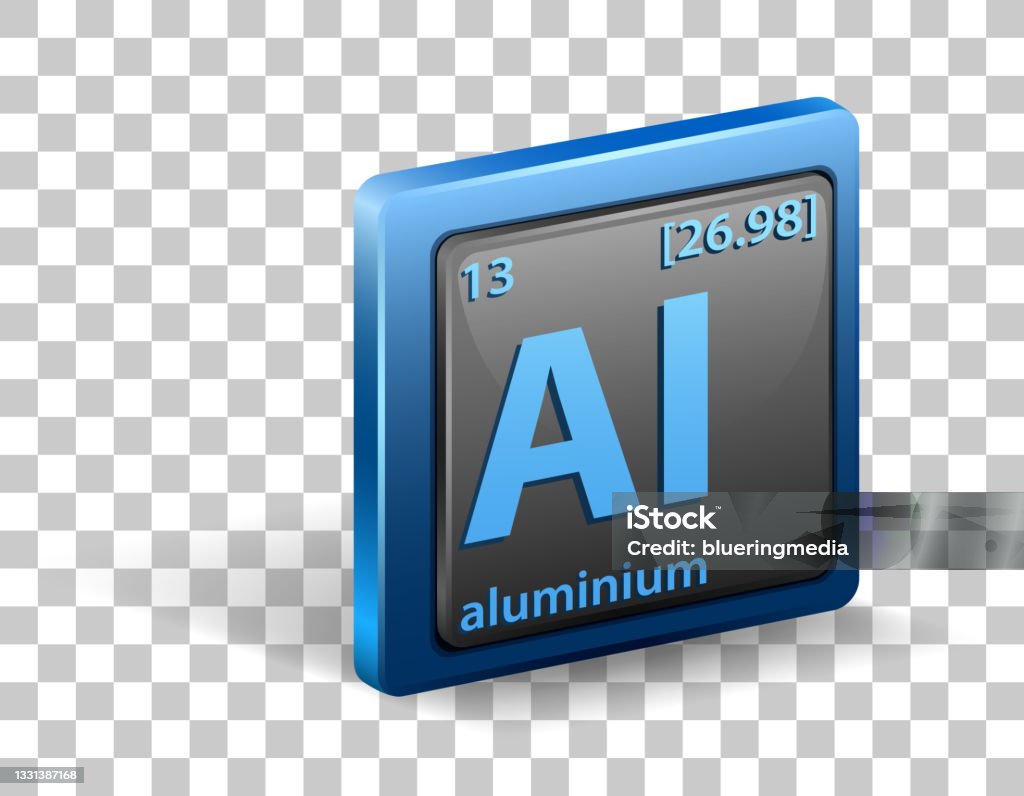 Elemento Chimico In Alluminio Simbolo Chimico Di Numero Atomico E Massa