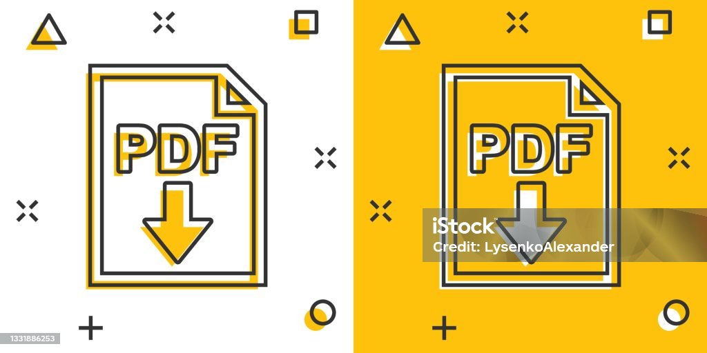 Cartoon Pdf Ikona W Stylu Komiksu Piktogram Ilustracji Dokumentu Znak ... Cartoon Pdf Ikona W Stylu Komiksu Piktogram Ilustracji Dokumentu Znak ...