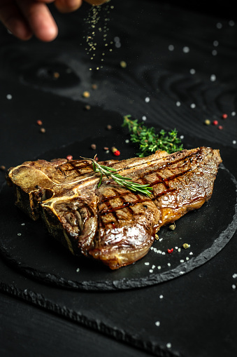Gourmet Tbone Steak Atau Steak Daging Sapi Panggang Wagyu Porterhouse