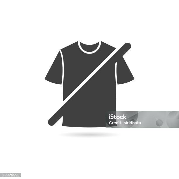 Ikon Vektor Terisolasi Tanpa Kemeja Ilustrasi Stok Unduh Gambar