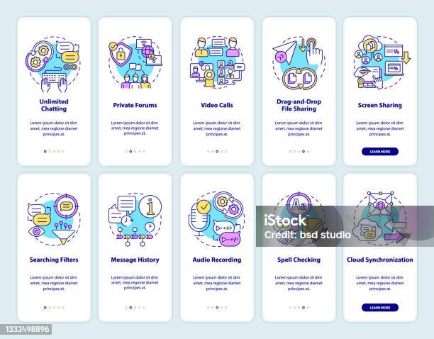 Kumpulan Layar Halaman Aplikasi Seluler Orientasi Perangkat Lunak Pesan ... Kumpulan Layar Halaman Aplikasi Seluler Orientasi Perangkat Lunak Pesan ...