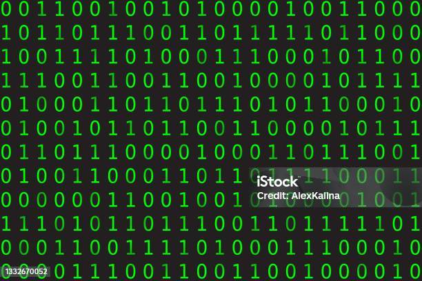 Program Datum Background Green Programming Binary Coding Matrix Vector Stok Vektör Sanatı And Arka