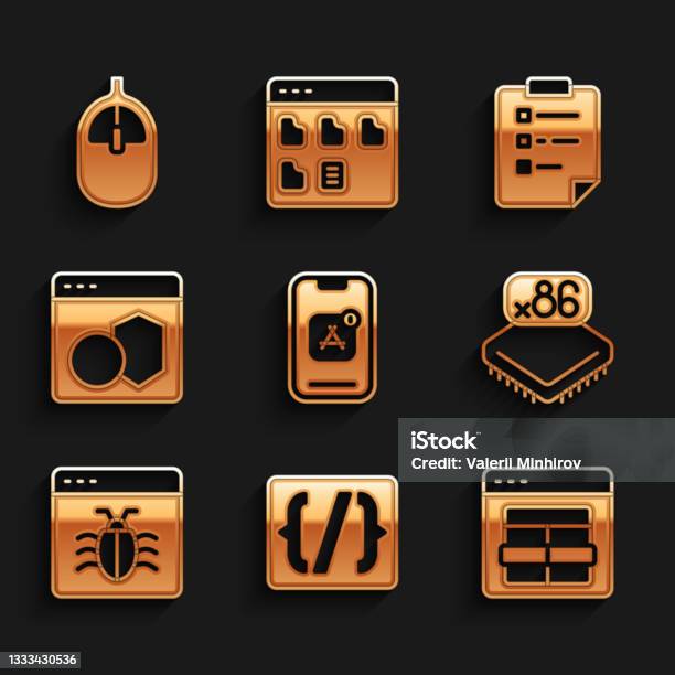 Set Mobile Apps Programming Language Syntax Mysql Code Processor With Microcircuits Cpu System