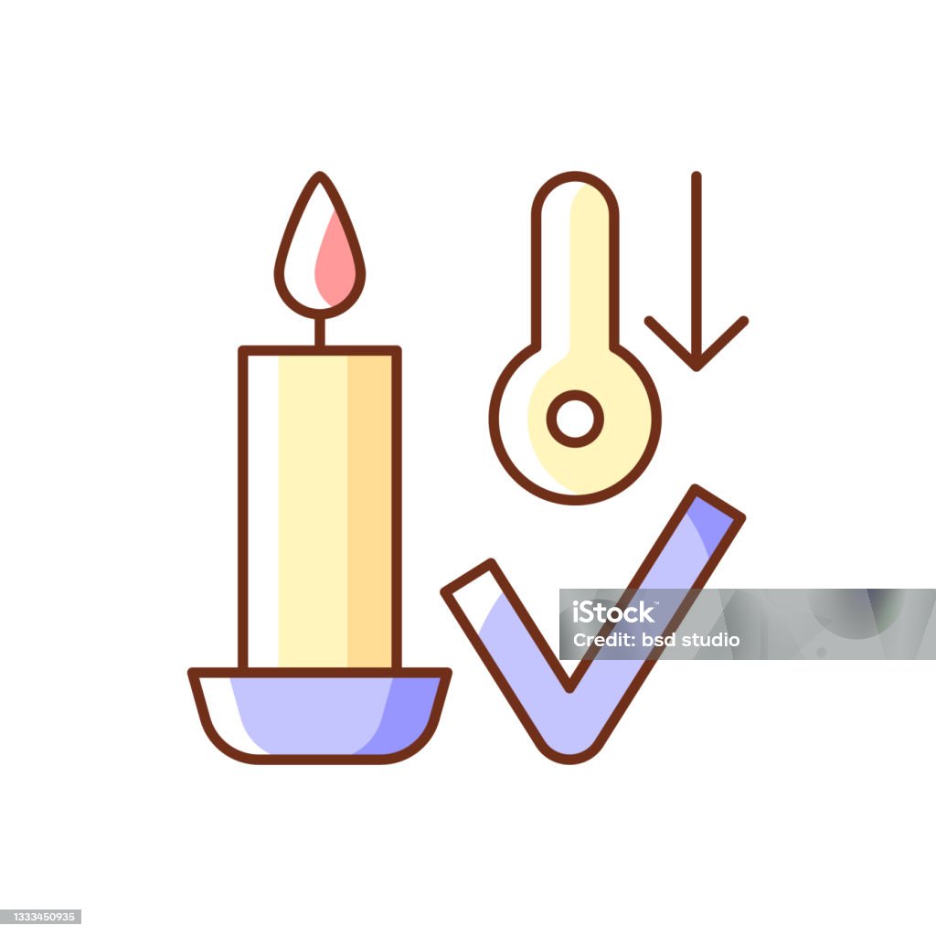 Bougies De Stockage À Température Ambiante Rvb Couleur Étiquette