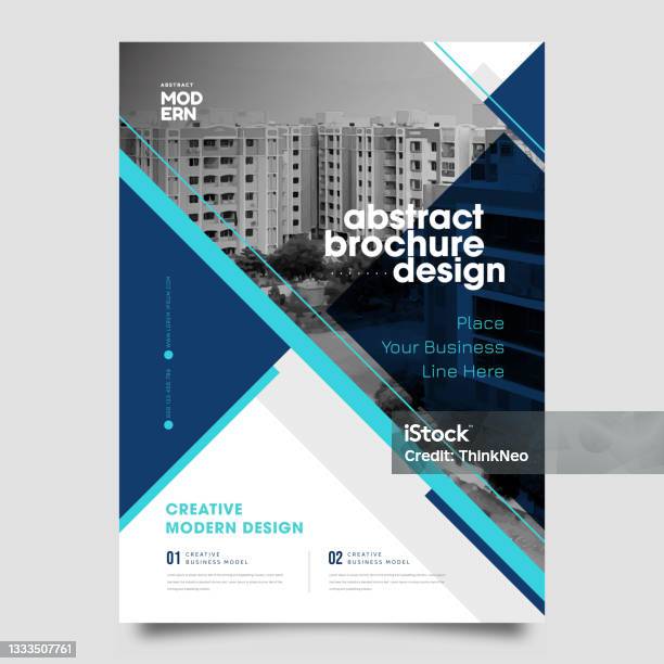 Desain Selebaran Brosur Laporan Tahunan Presentasi Leaflet Templat