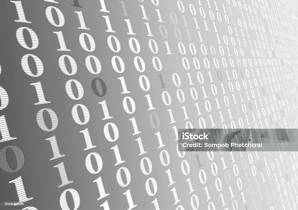 Abstract Technology Programming Binary Code Isometric Vector Backgrounddigital Data And Secure