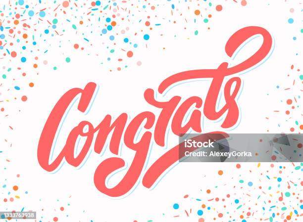 Congrats Herzlichen Glückwunsch Banner Vektor Handschriftliche ... Congrats Herzlichen Glückwunsch Banner Vektor Handschriftliche ...