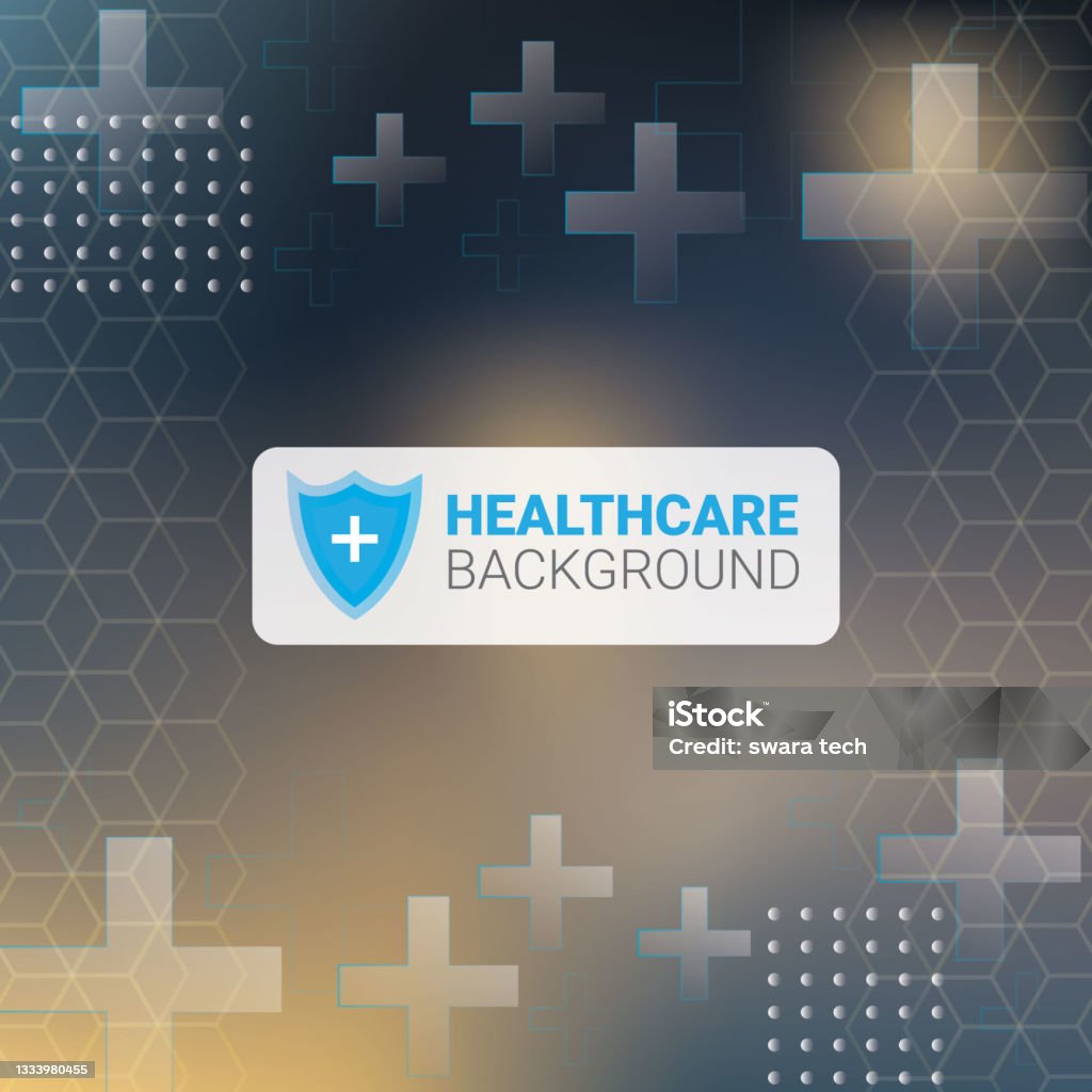 Abstract Geometric Medical Cross Shape Medicine And Science Concept