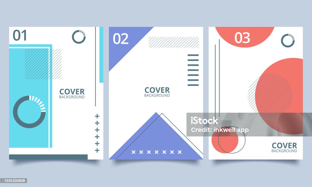 Set Desain Poster Geometri Ilustrasi Stok Unduh Gambar Sekarang Bentuk Bentuk Geometris