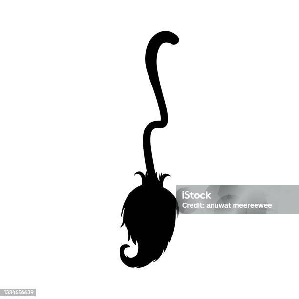 Magic Broom Vector Flying Wood Ornaments For The Wicked Witch On