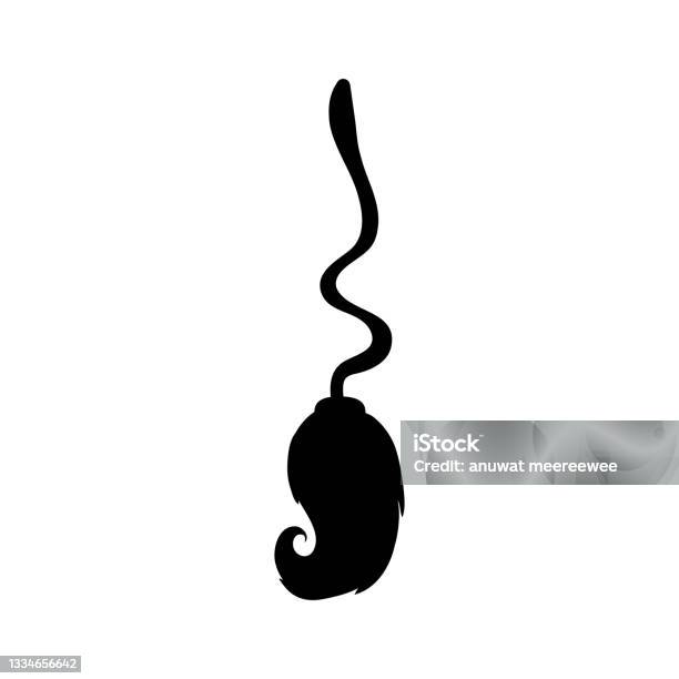Magic Broom Vector Flying Wood Ornaments For The Wicked Witch On