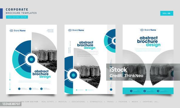 Template Desain Sampul Buku Perusahaan Di A4 Ilustrasi Stok Unduh