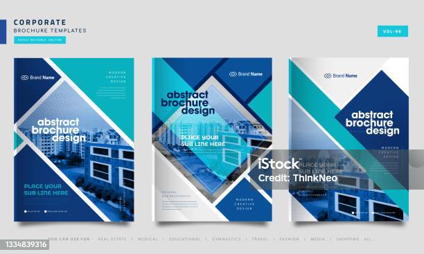 Template Desain Sampul Buku Perusahaan Di A4 Ilustrasi Stok Unduh