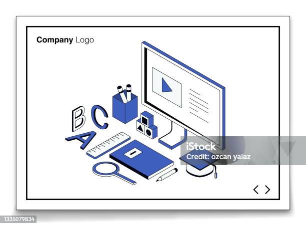 Desain Isometrik Digital Belajar Konsep Desain Datar Modern Ilustrasi