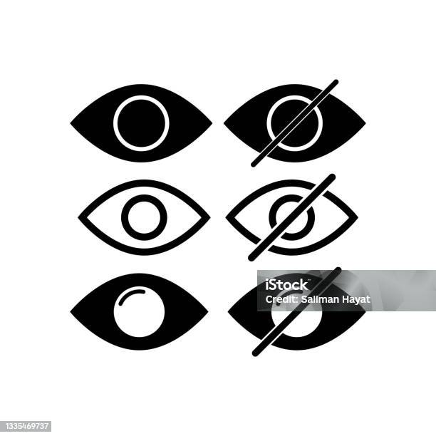 Visibility And Invisibility Icons Set Password Hide And Show Icons ... Visibility And Invisibility Icons Set Password Hide And Show Icons ...