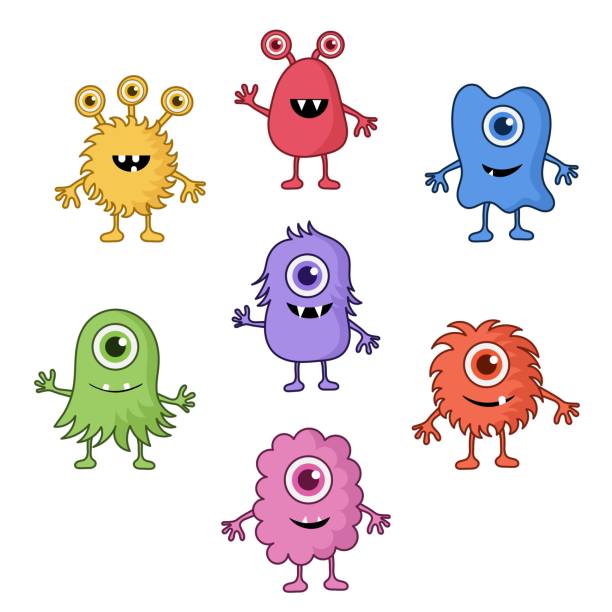180 Silhouette Of Scary Monsters Mutants Stock Illustrations Royalty